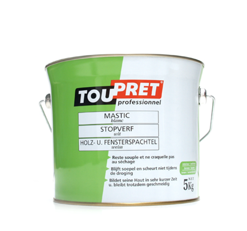 Toupret Stopverf 5KG Wit - Glasmaterialen